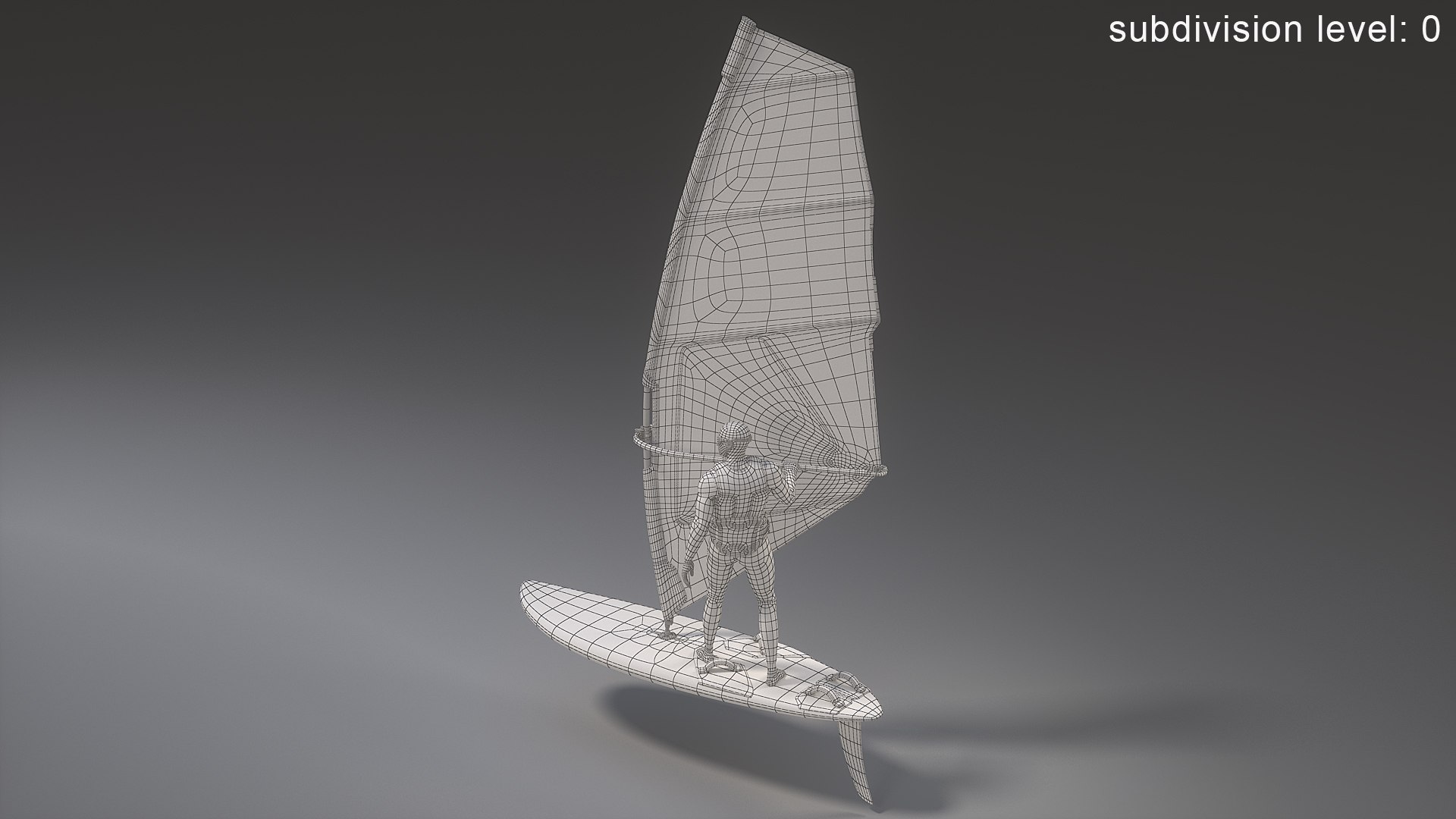 3D Male Windsurfer Animated HQ - TurboSquid 2075116