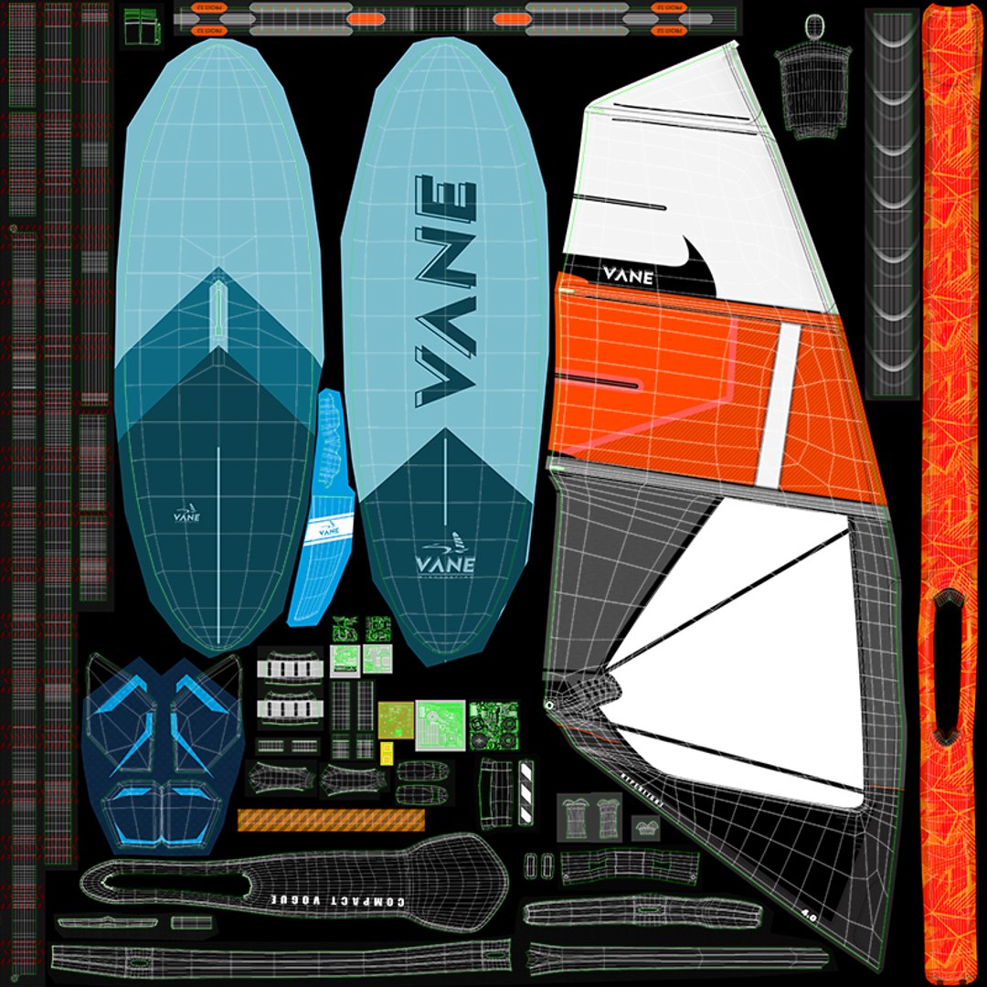 3D Male Windsurfer Animated HQ - TurboSquid 2075116