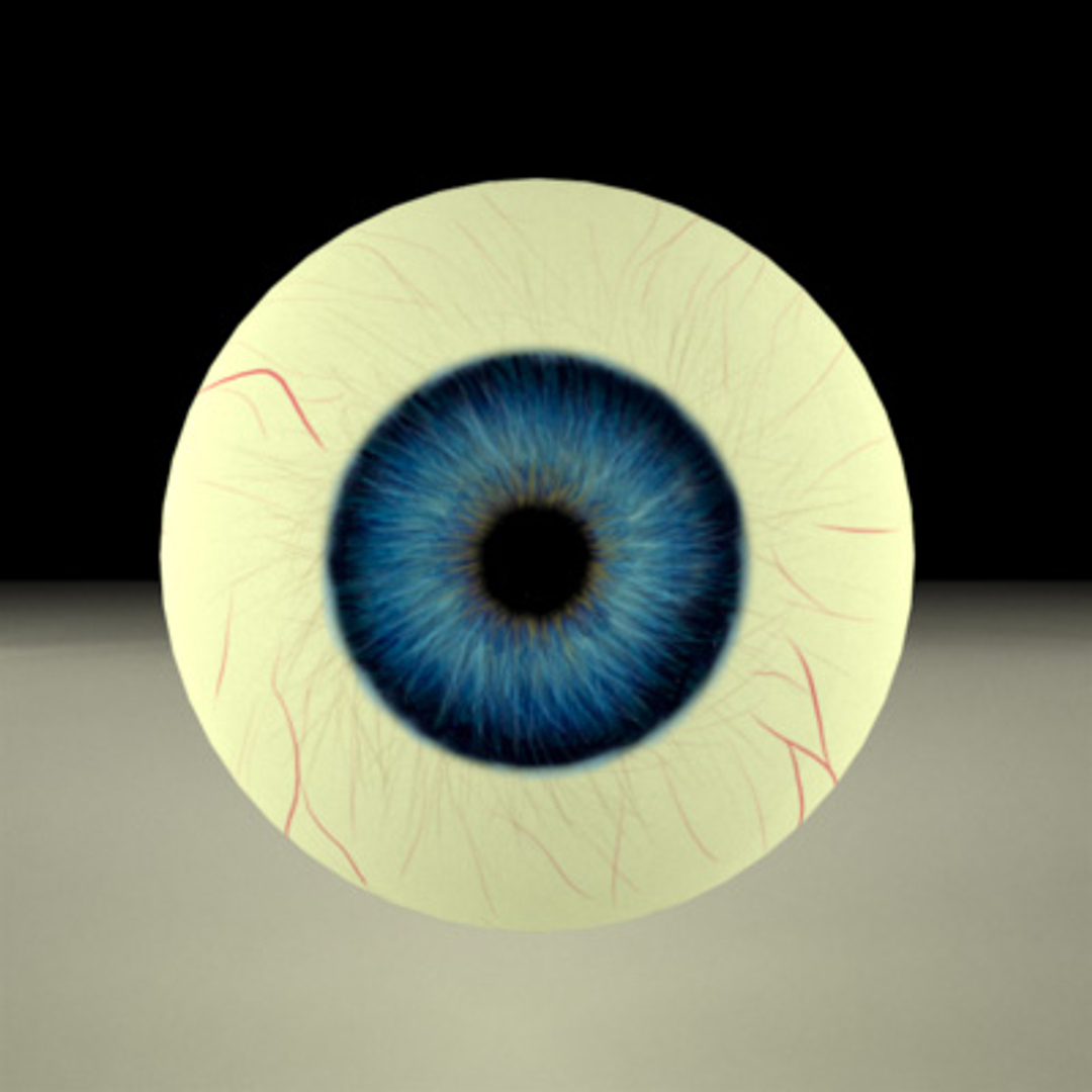 3d model of blue eye