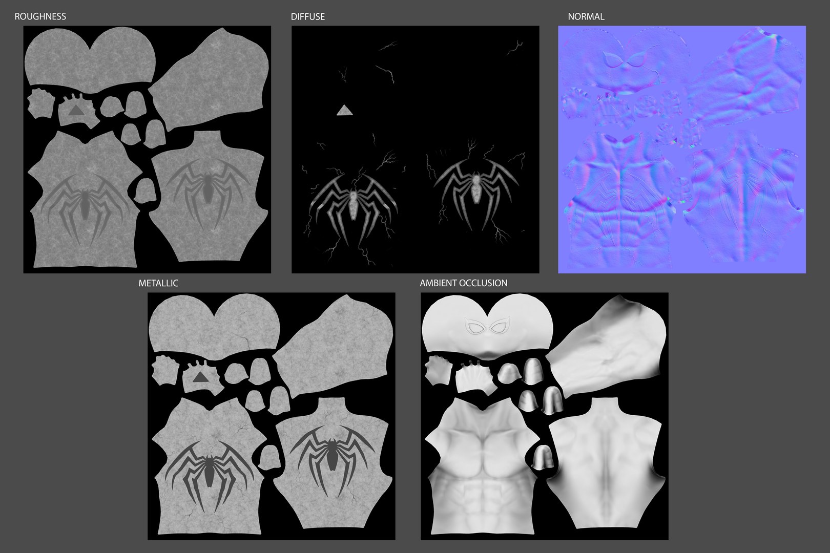 3D Spider-Man Evil Symbiote Suit - TurboSquid 2108549