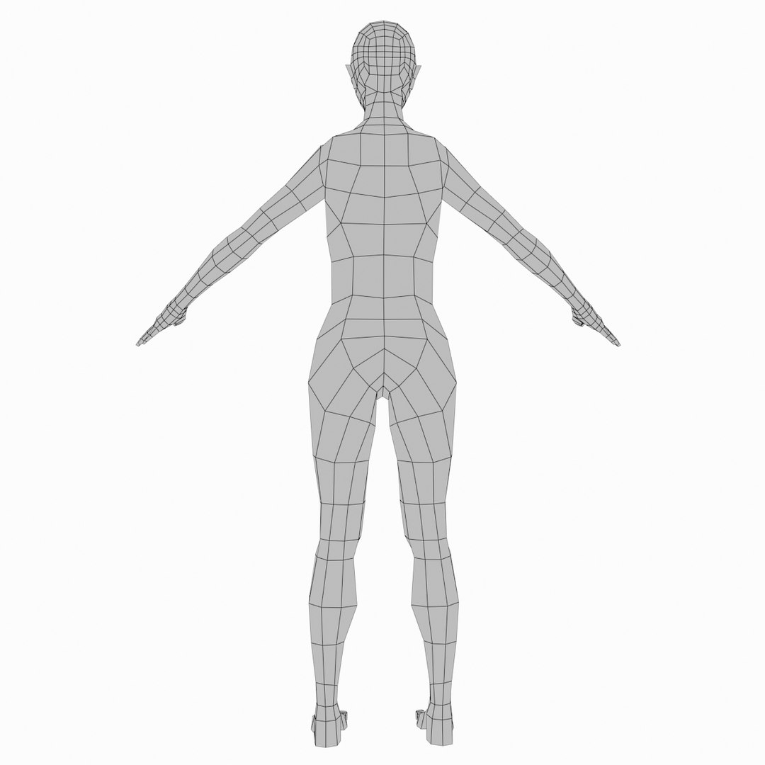 Max Human Male Female Basemesh