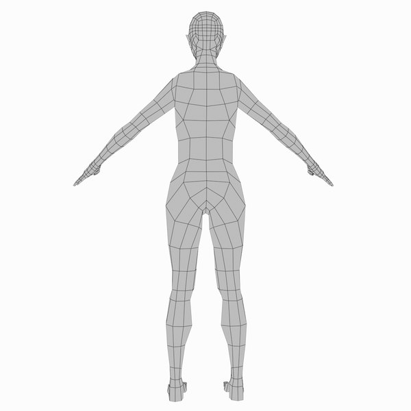 max human male female basemesh