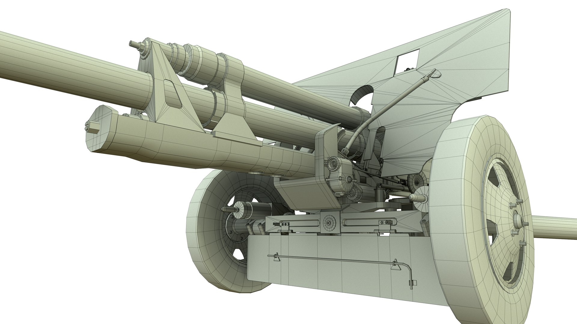 Zis 3 Soviet Anti-tank 3D Model - TurboSquid 1490049