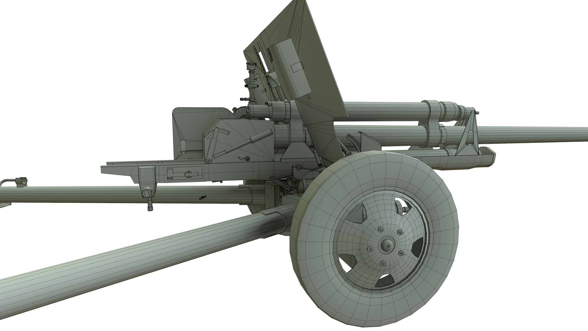 Zis 3 Soviet Anti-tank 3D Model - TurboSquid 1490049