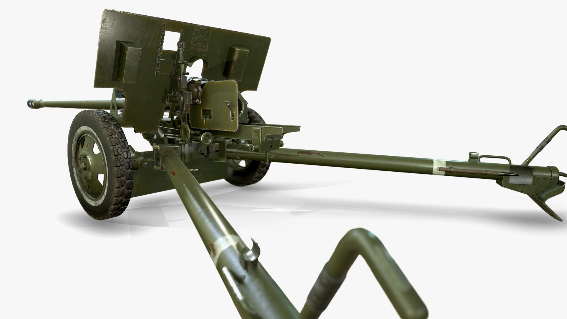 Zis 3 Soviet Anti-tank 3D Model - TurboSquid 1490049