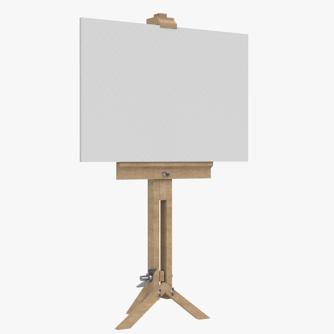 3d Drawing Canvas Tripod Model