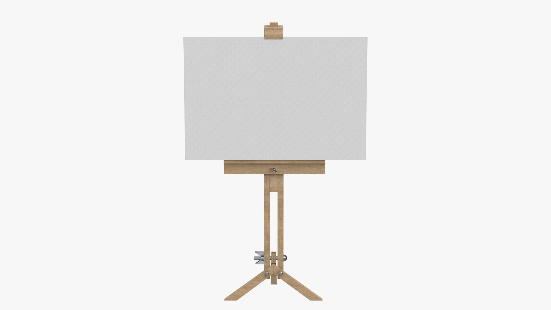 3d Drawing Canvas Tripod Model
