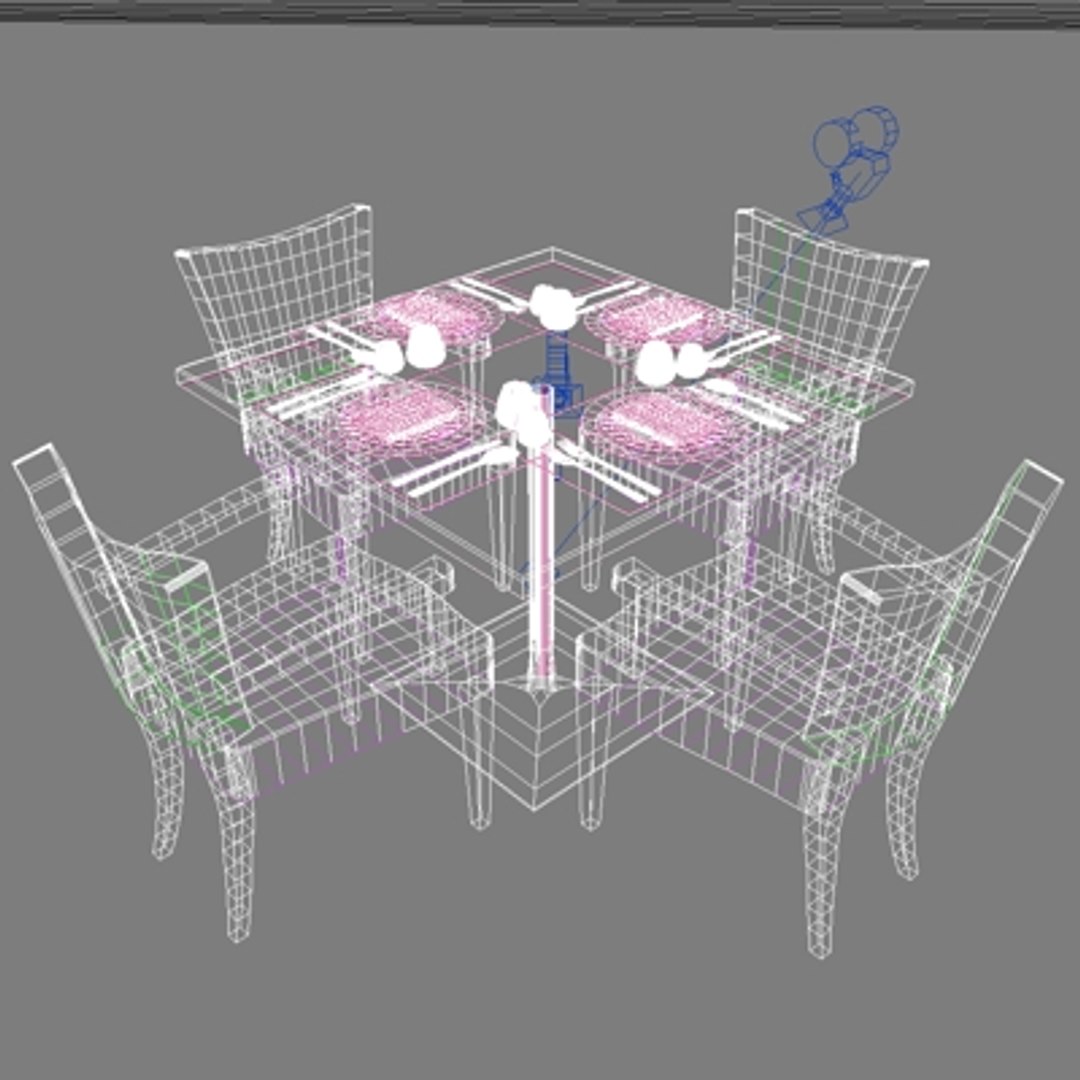 Restaurant Table 3d Max