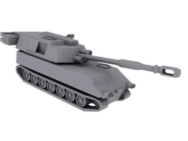 m109 paladin 3d model