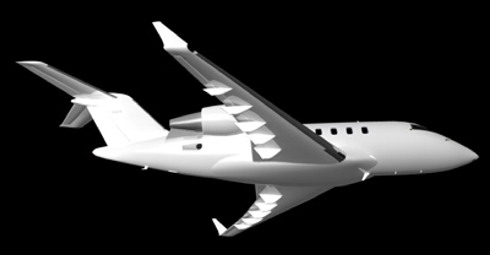 3d Bombardier Challenger 605 Model