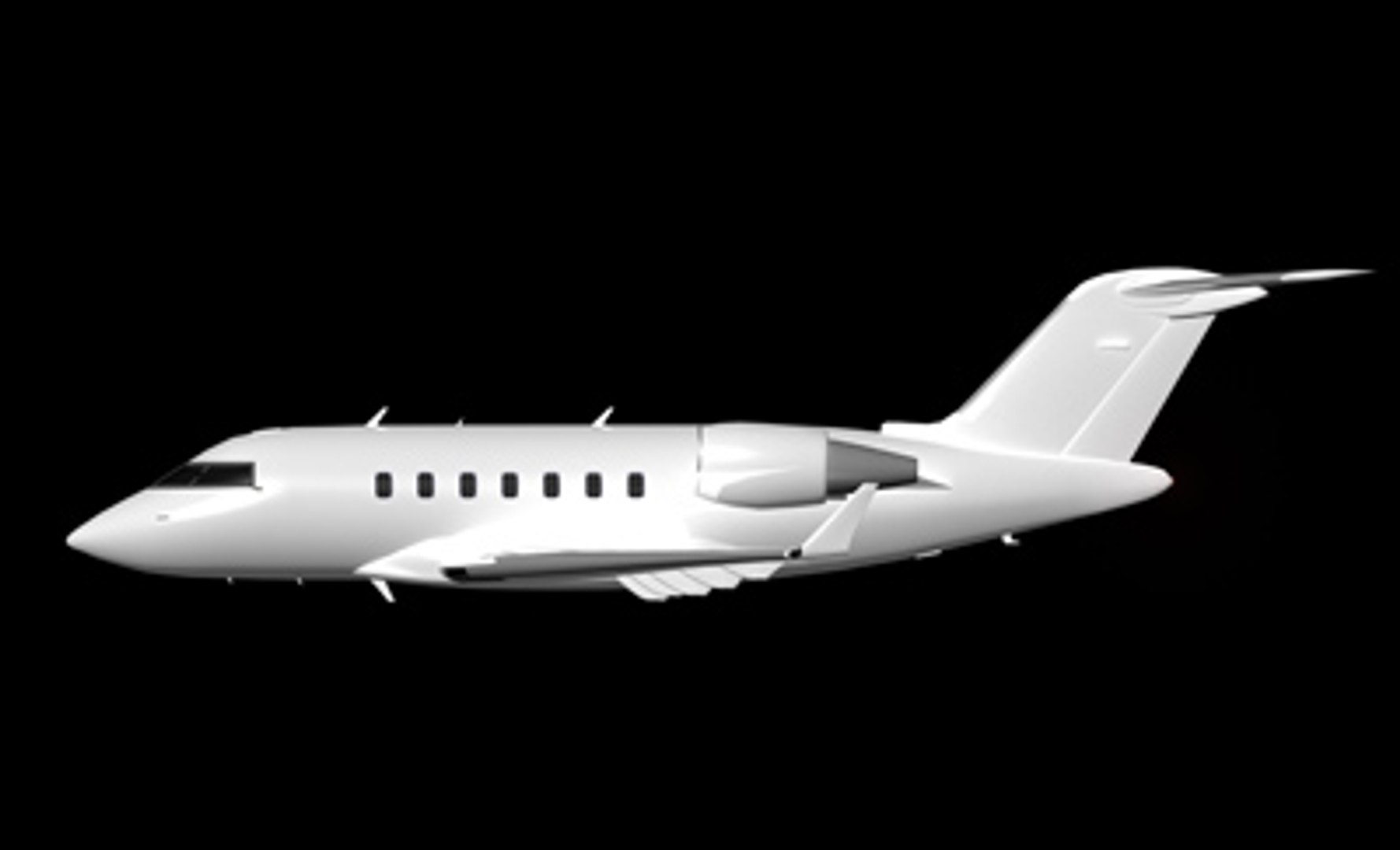 3d Bombardier Challenger 605 Model