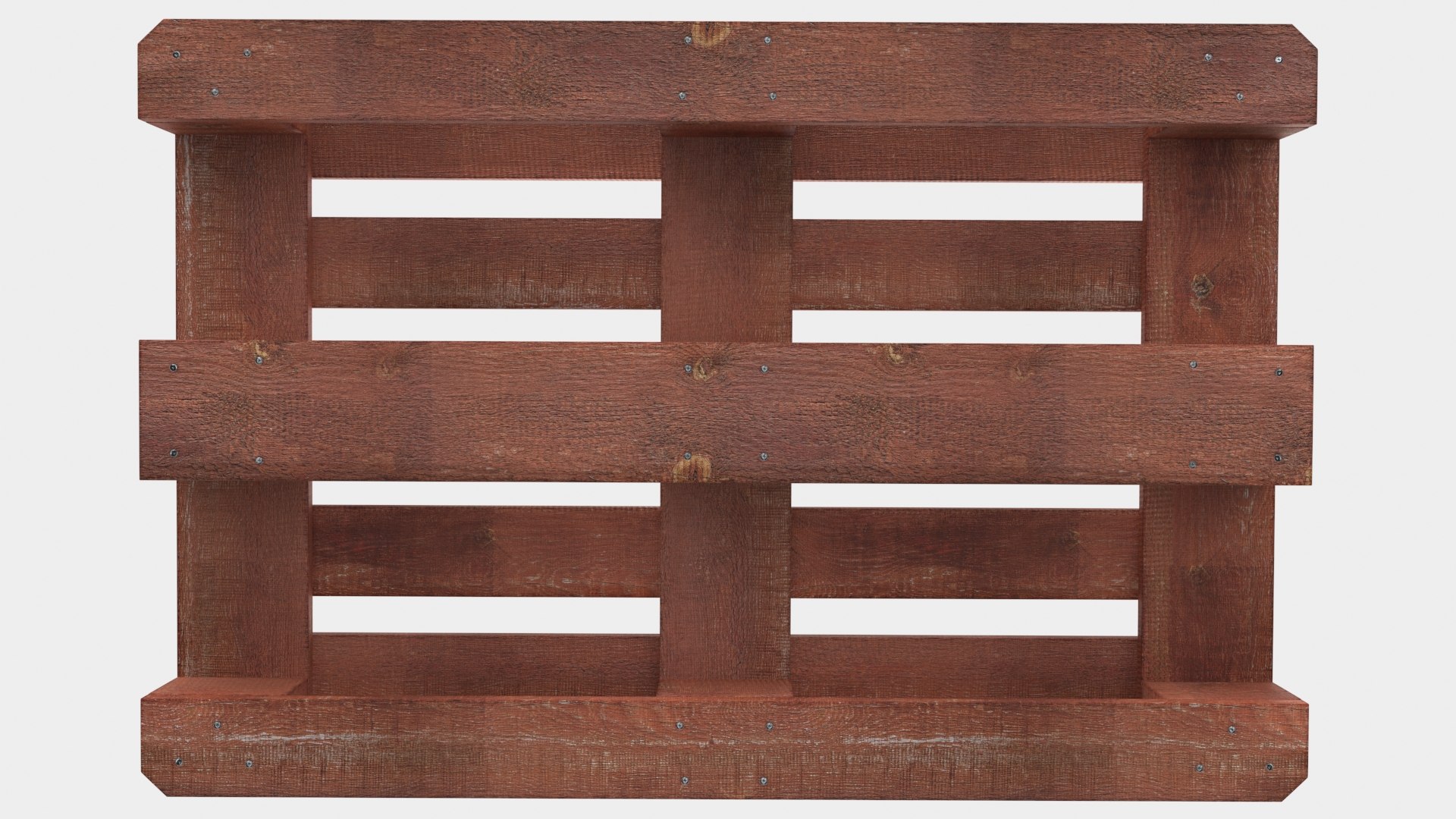 Wood Pallet Red Painted - PBR 3D Model - TurboSquid 2126303