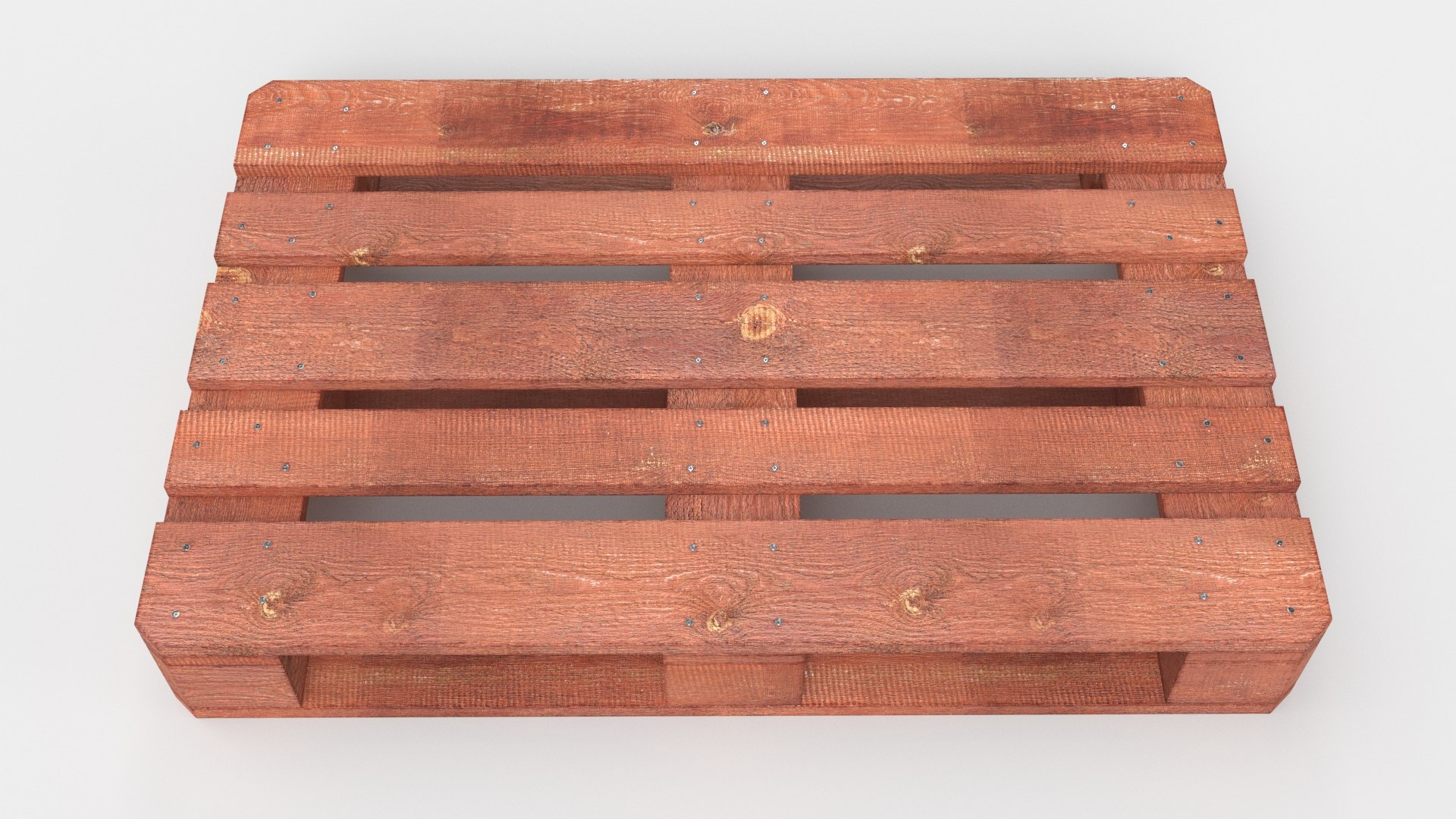 Wood Pallet Red Painted - PBR 3D Model - TurboSquid 2126303