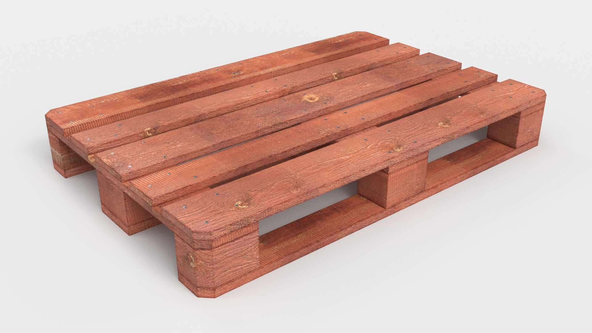 Wood Pallet Red Painted - PBR 3D Model - TurboSquid 2126303