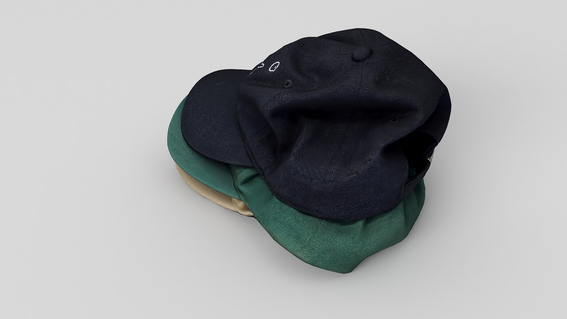 3D Model Caps Pile 01 - TurboSquid 1888529