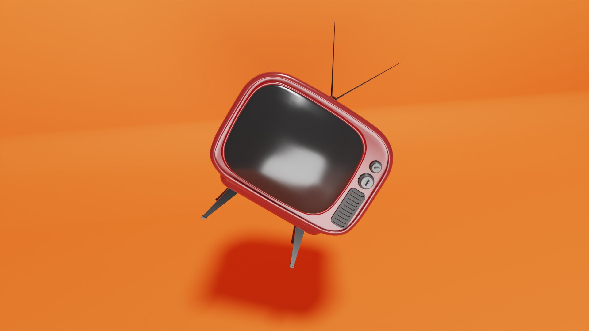 3D Model Cartoon Retro Television - TurboSquid 2143747