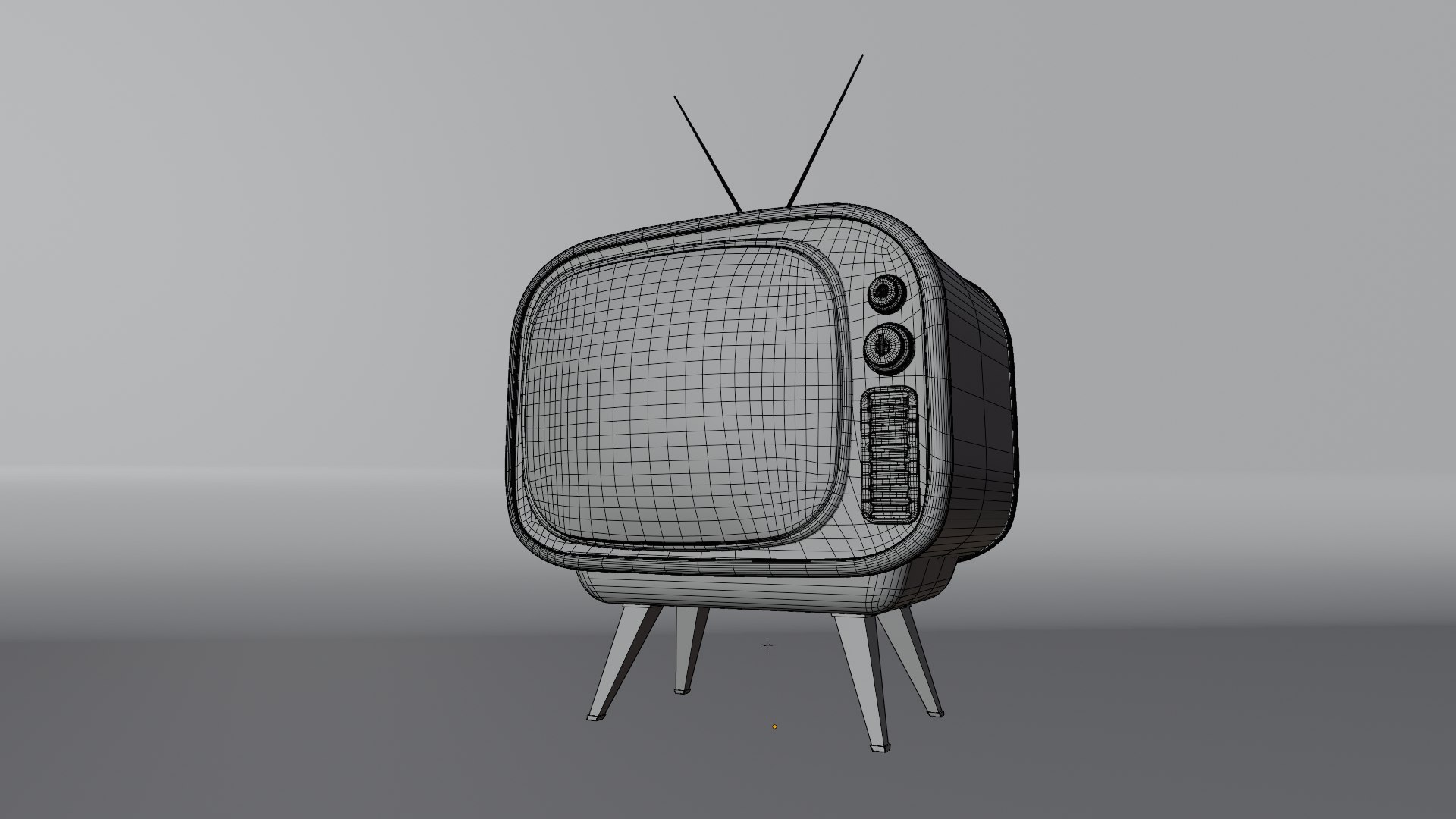 3D Model Cartoon Retro Television - TurboSquid 2143747