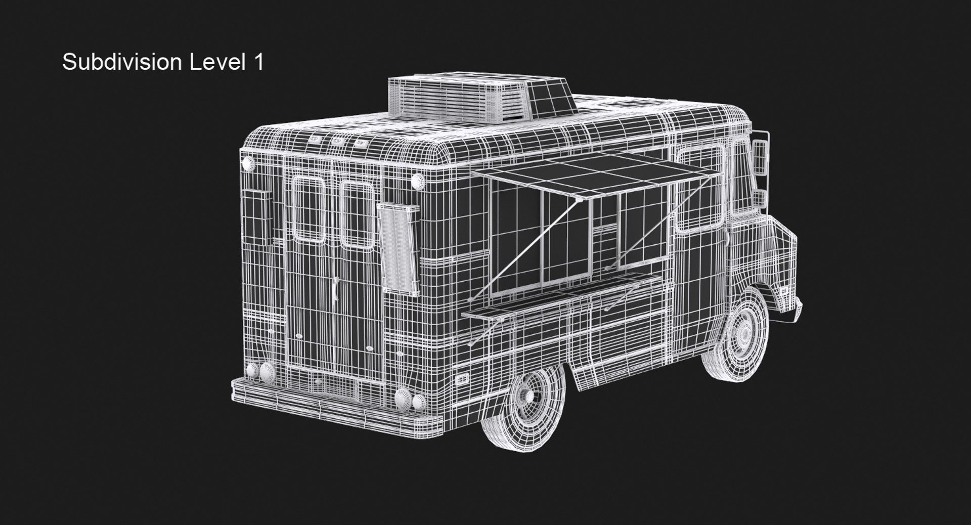 3d Food Truck Model