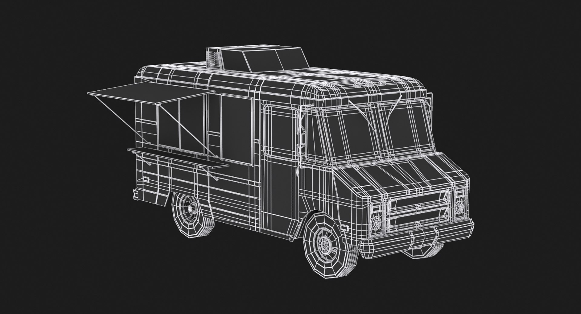 3d Food Truck Model