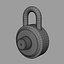 Combination Lock 3d Model
