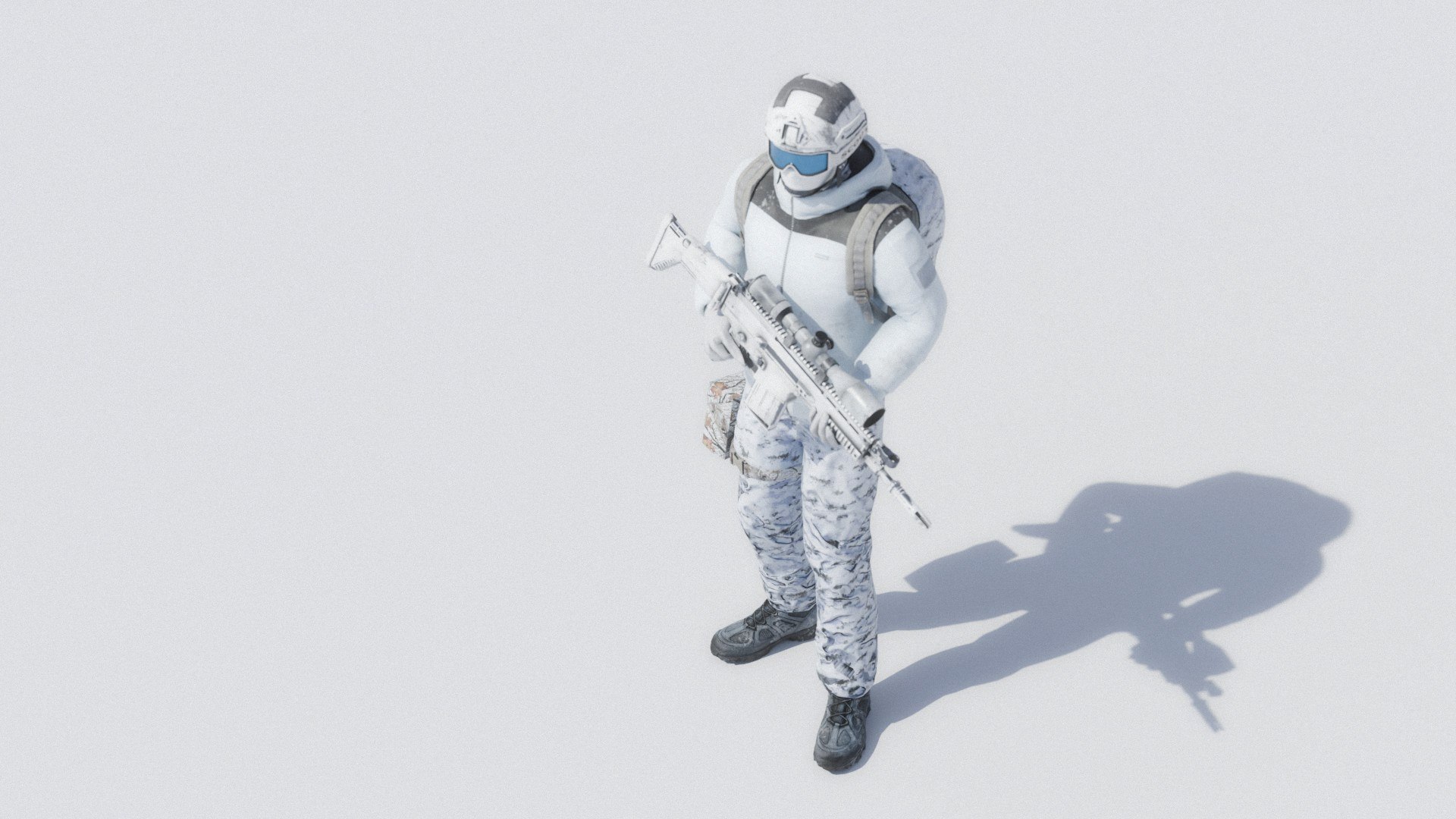 3D Winter Soldier - TurboSquid 2296675