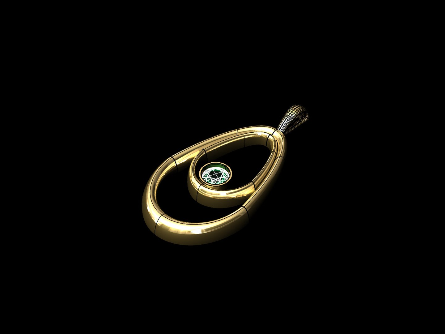Pendant Teardrop 3D Model - TurboSquid 1316120