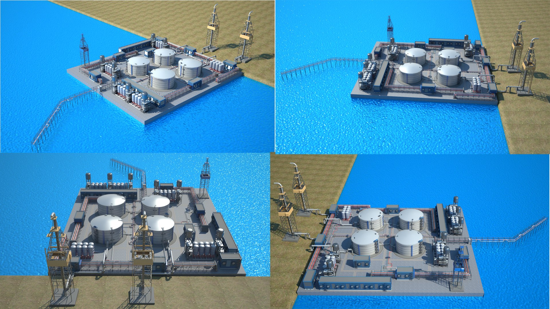 Lng Port 02 1 Model - TurboSquid 1608213