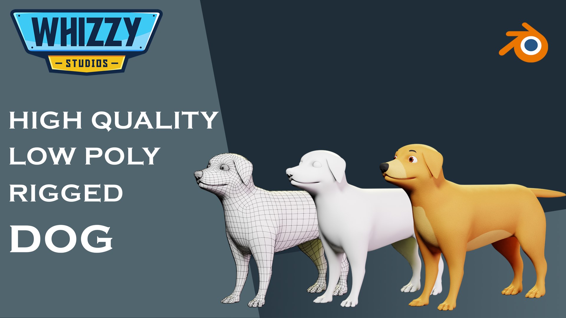 Dog 3D Cartoon Rigged Model - Blender 3D Model - TurboSquid 2196764