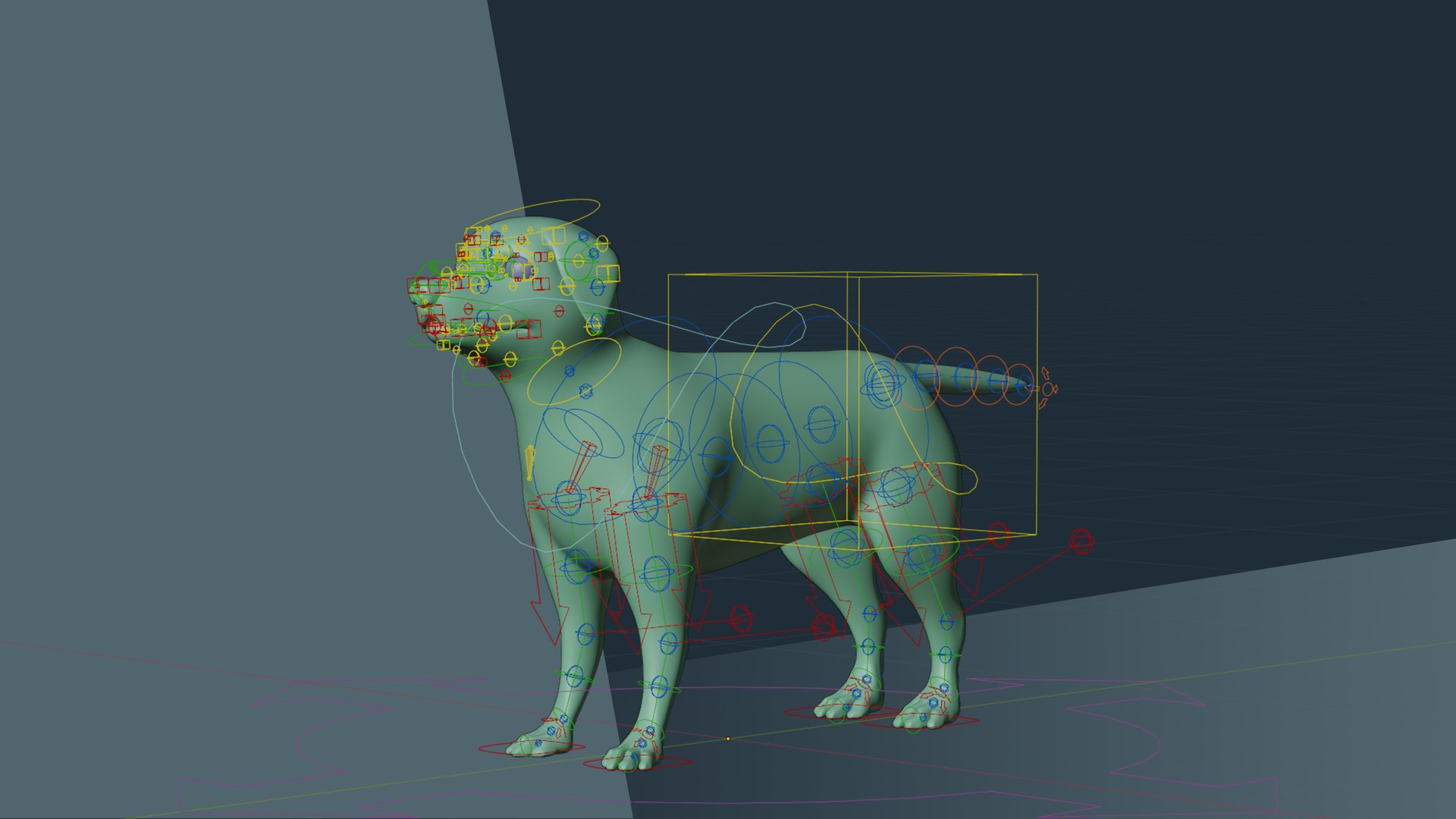 Dog 3D Cartoon Rigged Model - Blender 3D Model - TurboSquid 2196764