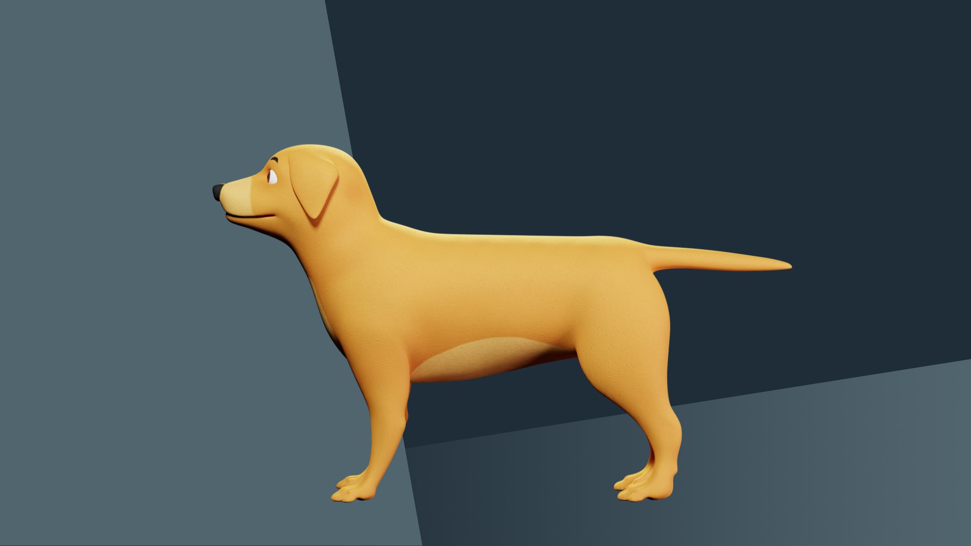 Dog 3D Cartoon Rigged Model - Blender 3D Model - TurboSquid 2196764