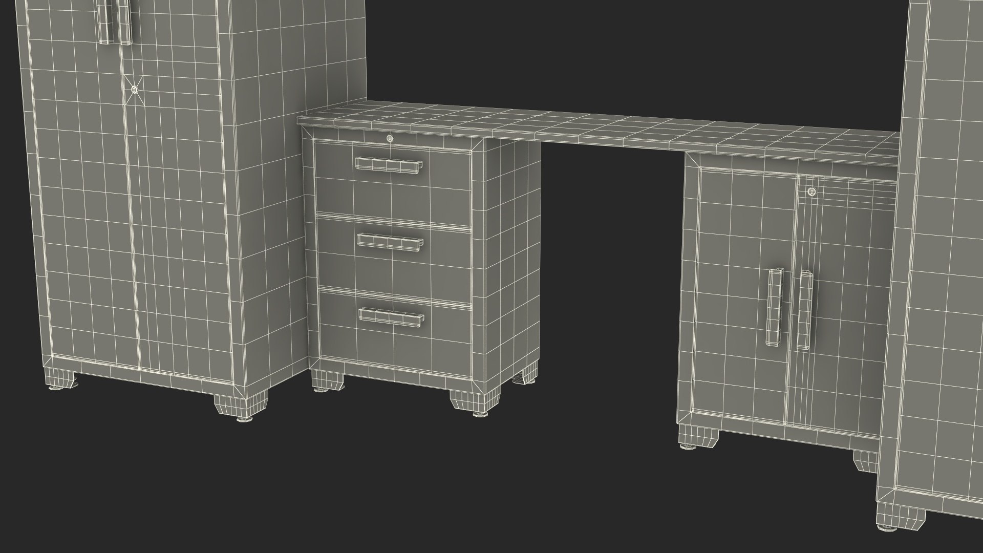 Garage Cabinet Blue 3D Model - TurboSquid 2211809