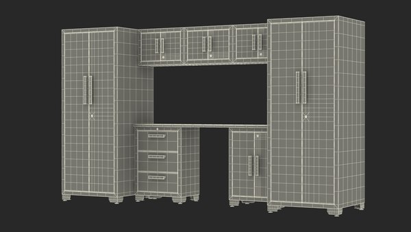 modelo 3d Armario de garaje azul - TurboSquid 2211809