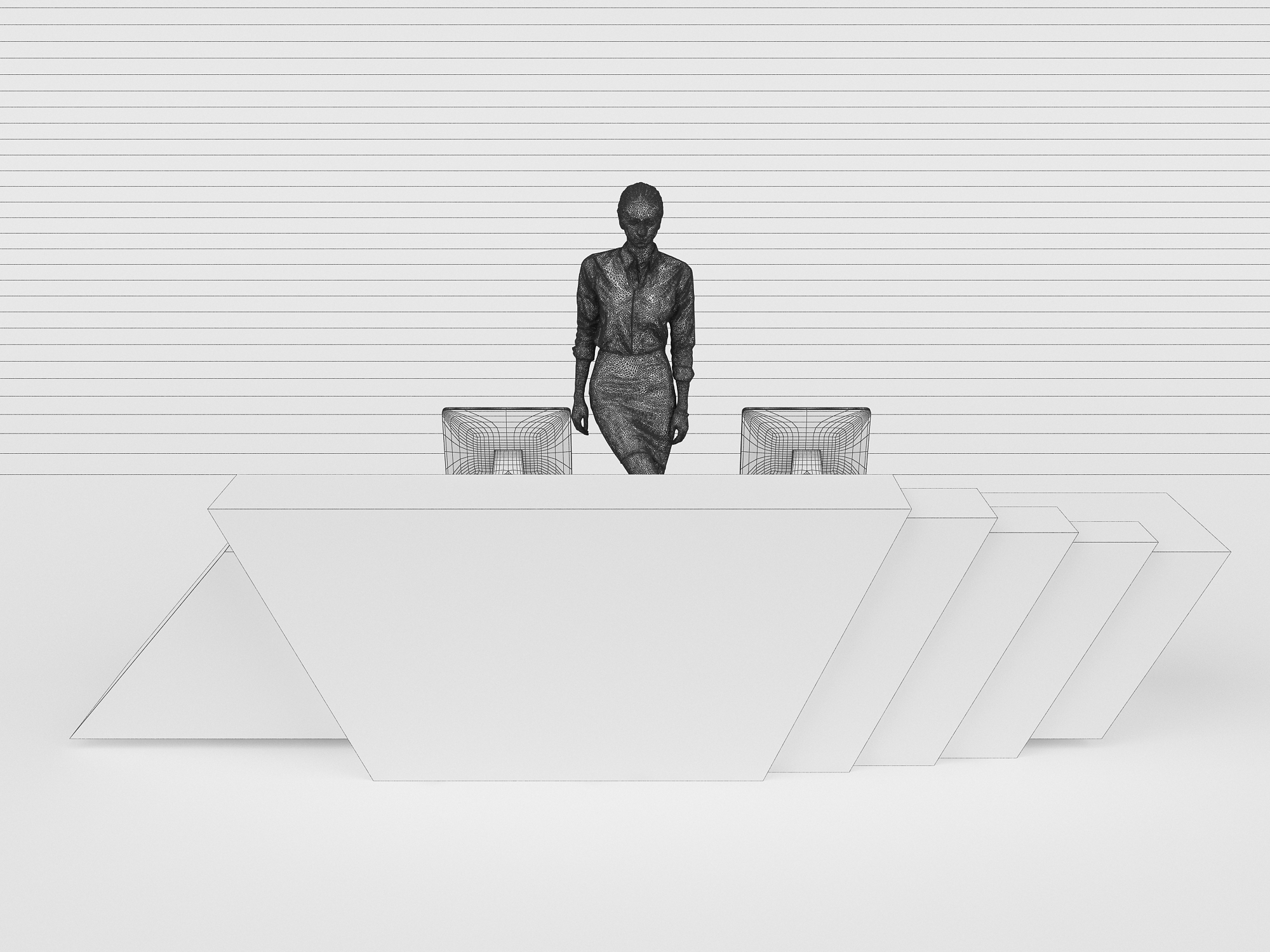 modelo 3d Reception Desk - 051 - TurboSquid 1994220