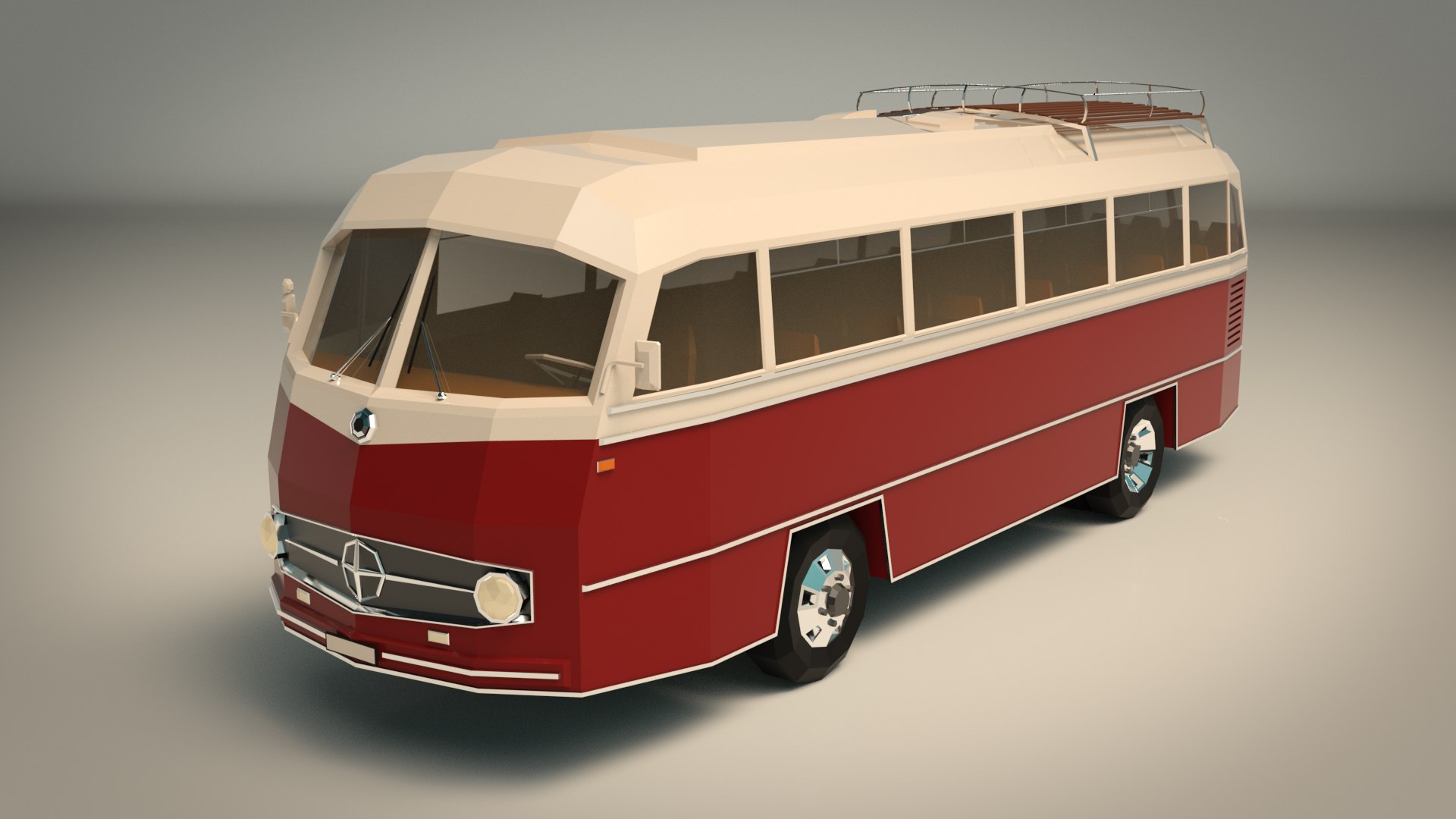 Vintage Bus Model - TurboSquid 1528531