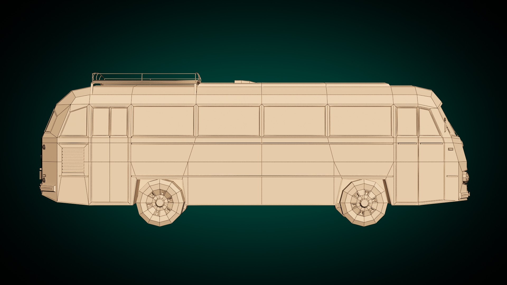 Vintage Bus Model - TurboSquid 1528531