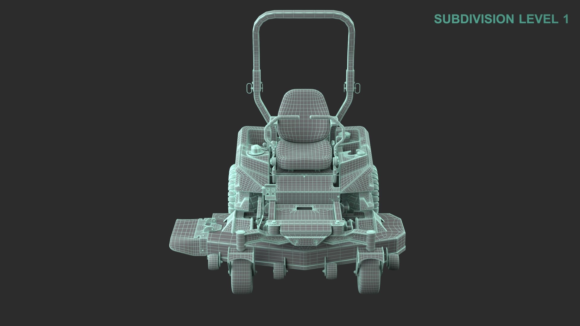 3D Zero Turn Lawnmower - TurboSquid 2065069