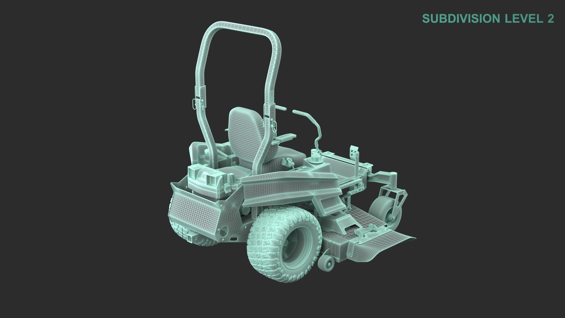 3D Zero Turn Lawnmower - TurboSquid 2065069