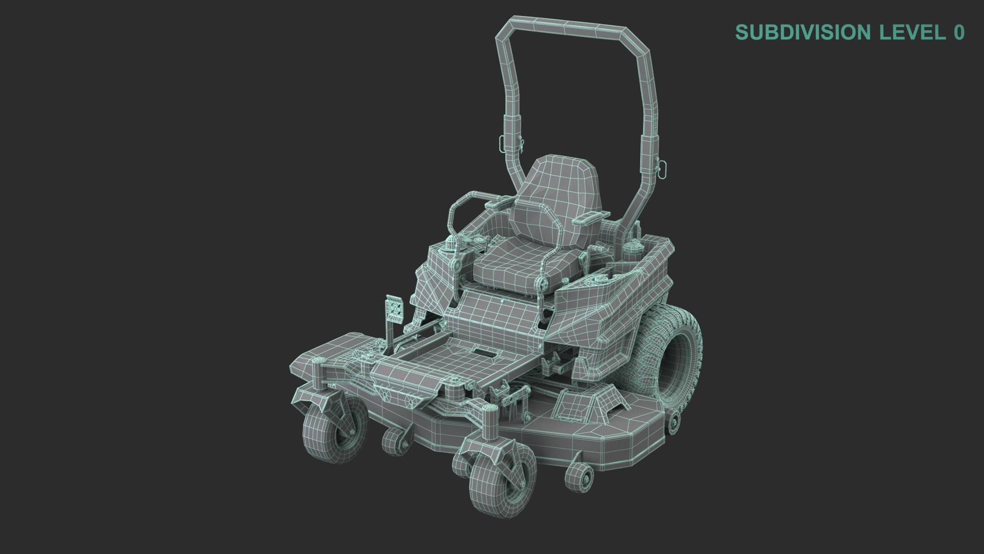 3D Zero Turn Lawnmower - TurboSquid 2065069