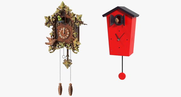 Cuckoo Clocks Collection 3D model - TurboSquid 1909687