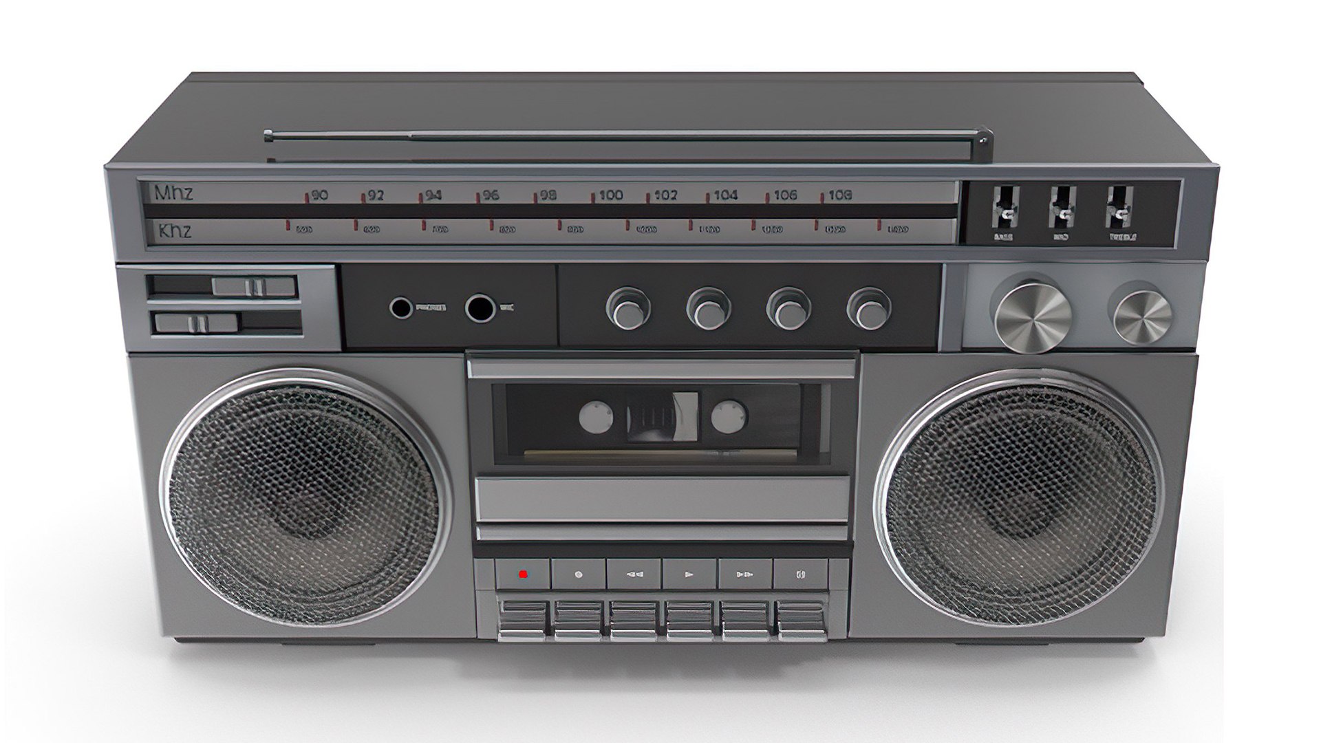 3D Portable Vintage Cassette Player - TurboSquid 2016393