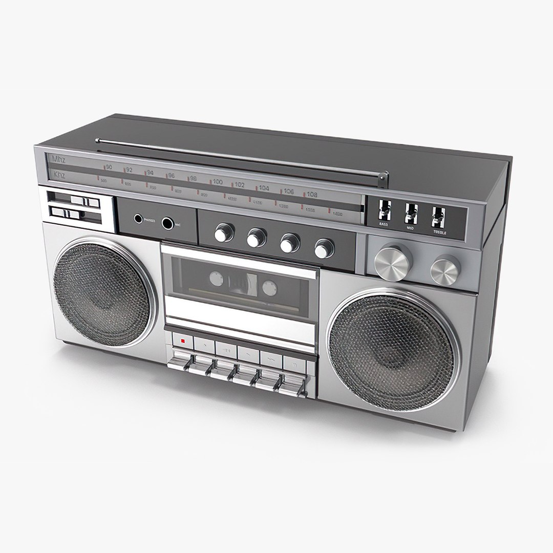3D Portable Vintage Cassette Player - TurboSquid 2016393