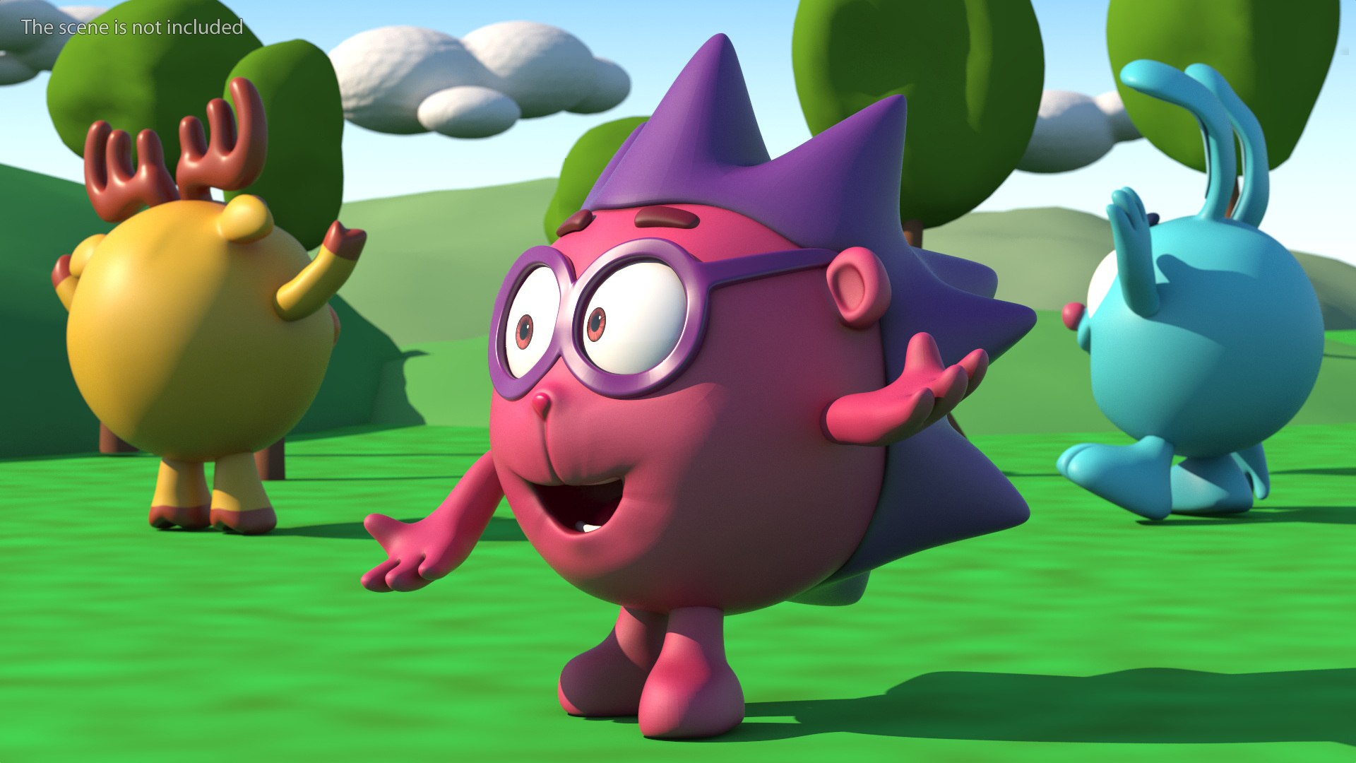 Chiko Character Kikoriki Rigged 3D model - TurboSquid 2123865