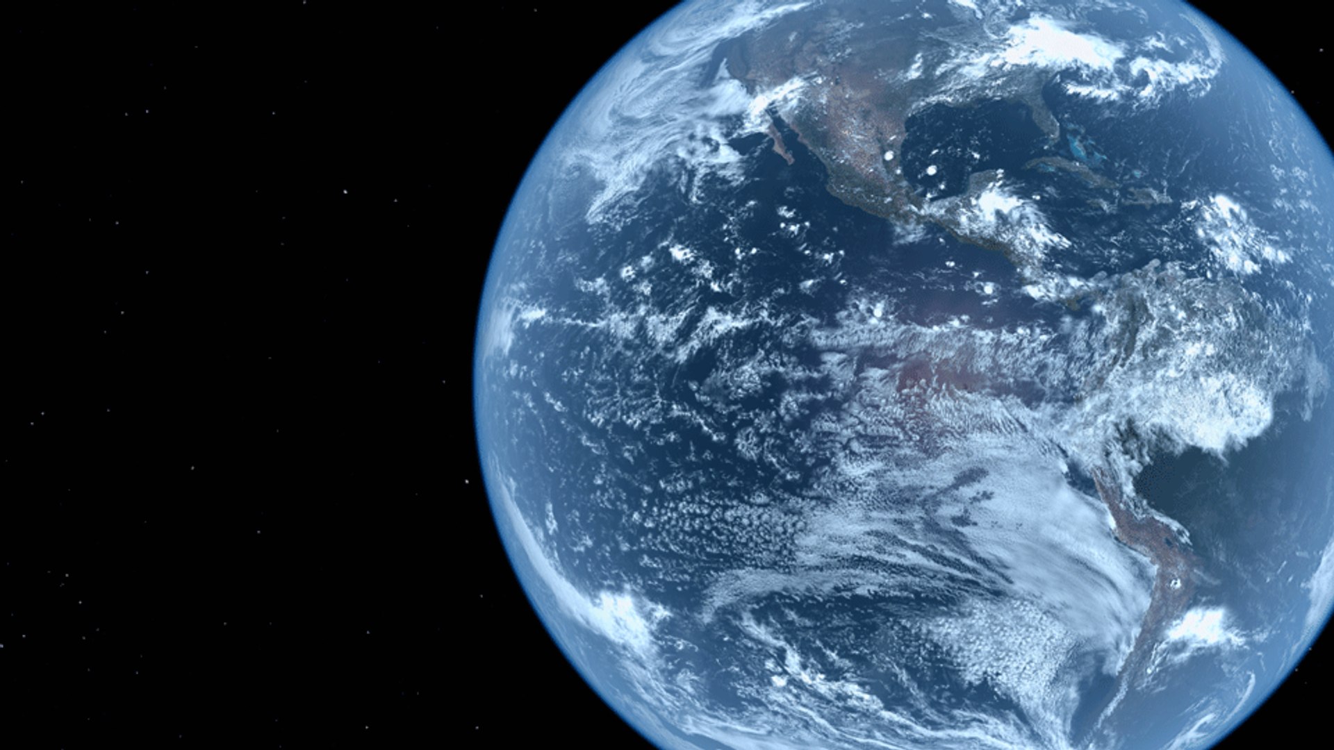 3D HD Realistic Earth Model Blue Earth Cloud Atmosphere Movie Earth ...