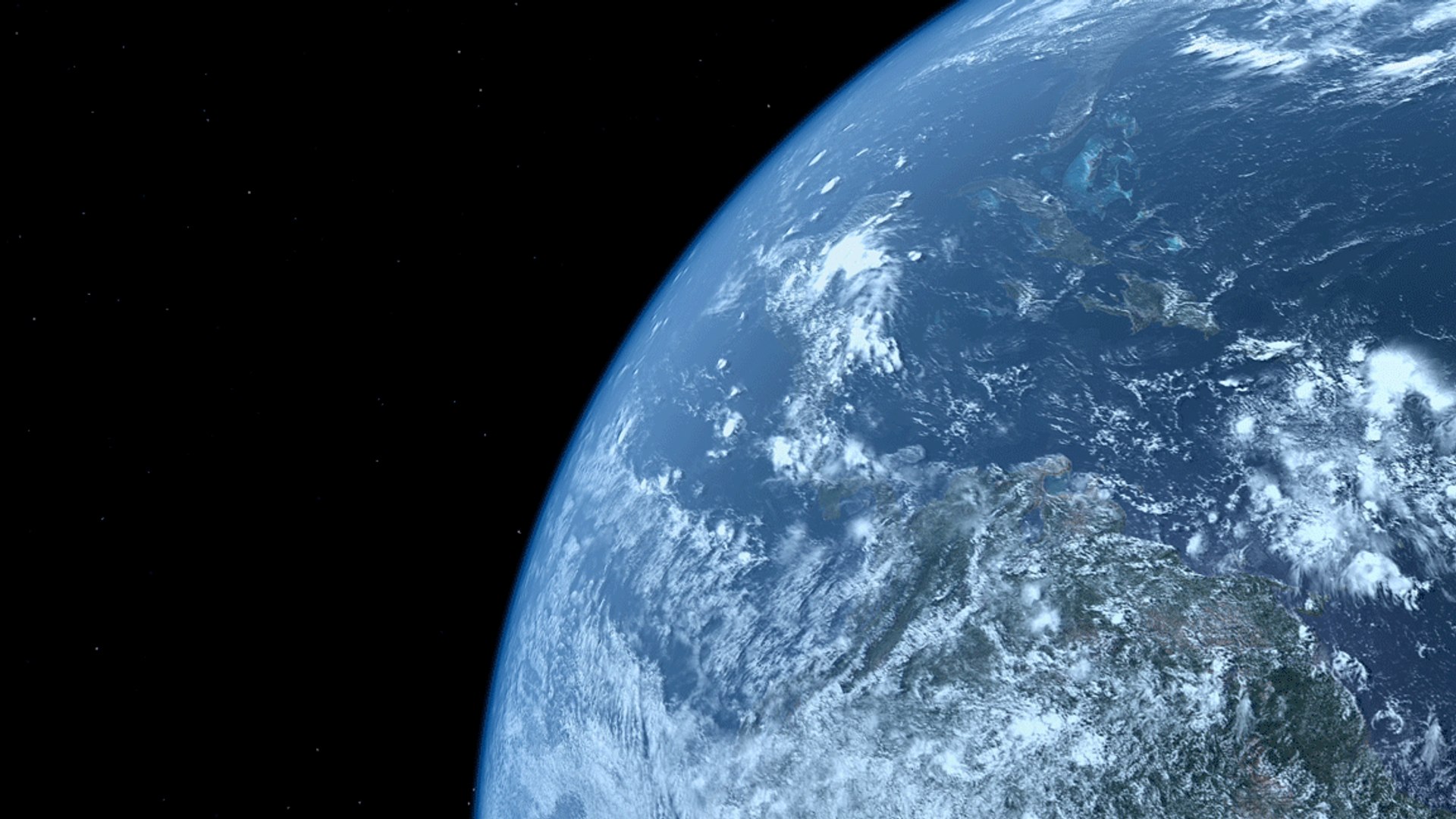 3D HD Realistic Earth Model Blue Earth Cloud Atmosphere Movie Earth ...