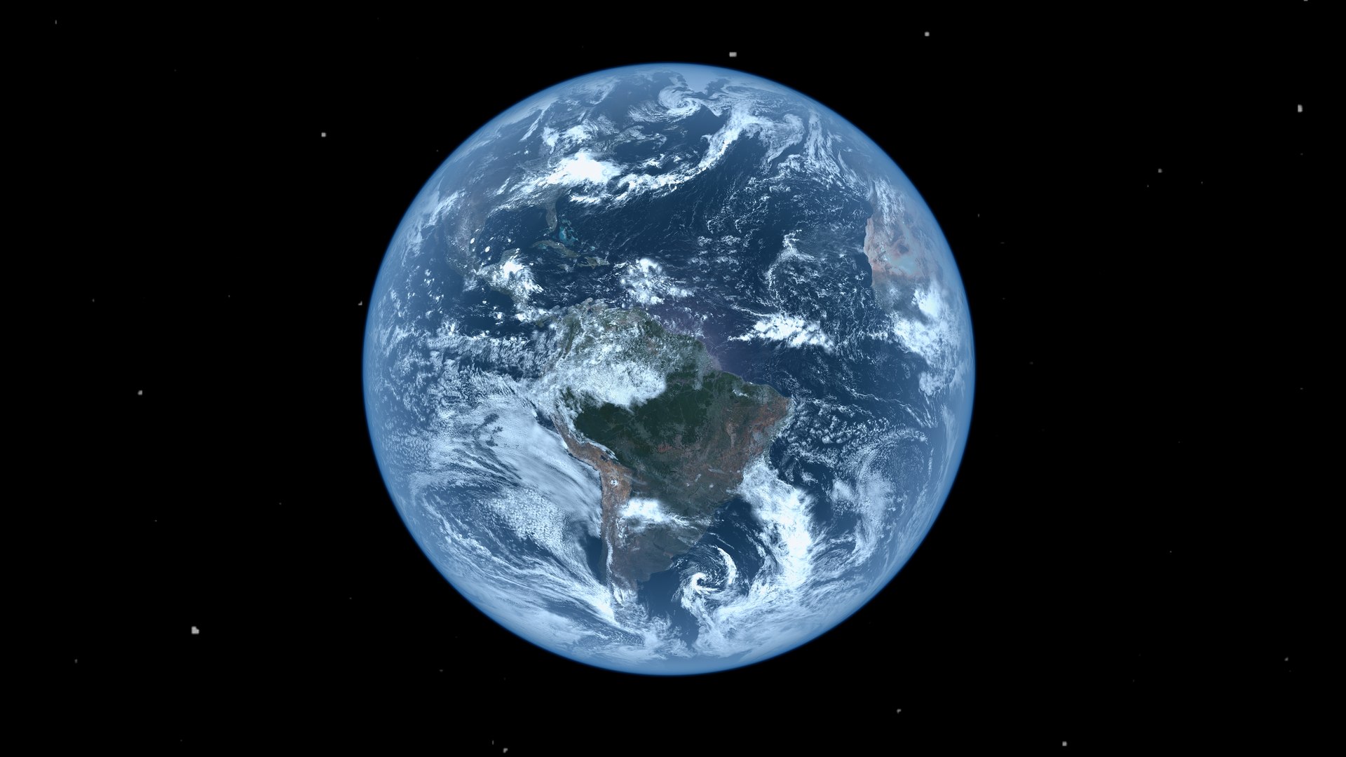 3D HD Realistic Earth Model Blue Earth Cloud Atmosphere Movie Earth ...