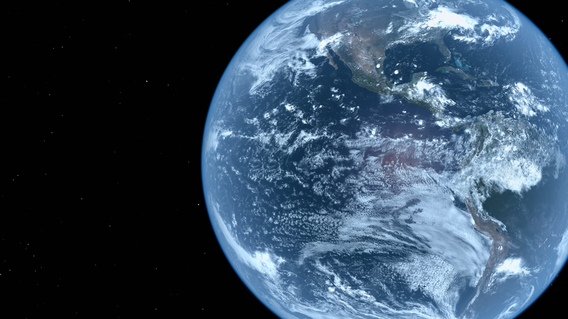 3D HD Realistic Earth Model Blue Earth Cloud Atmosphere Movie Earth ...