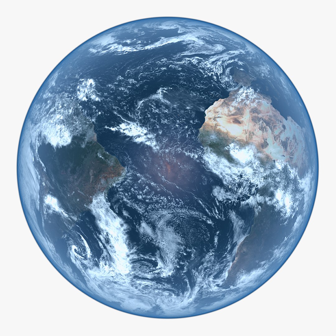 3D HD Realistic Earth Model Blue Earth Cloud Atmosphere Movie Earth ...