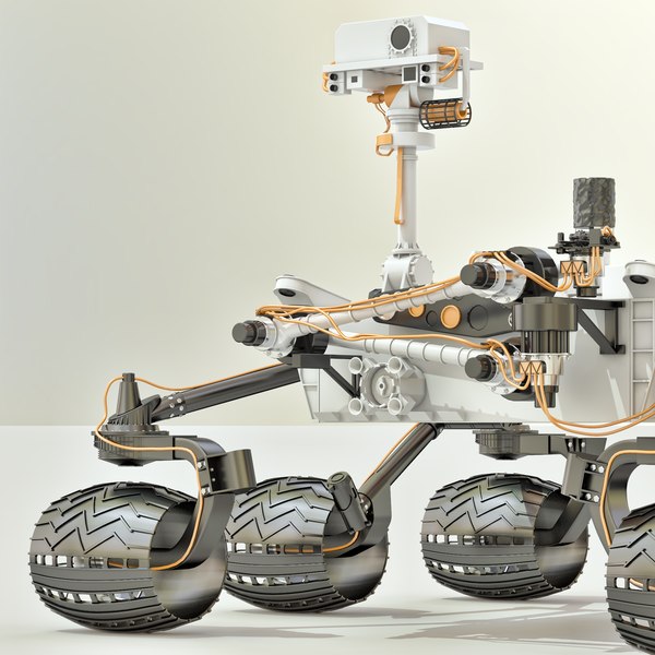 nasa mars rover curiosity 3d model