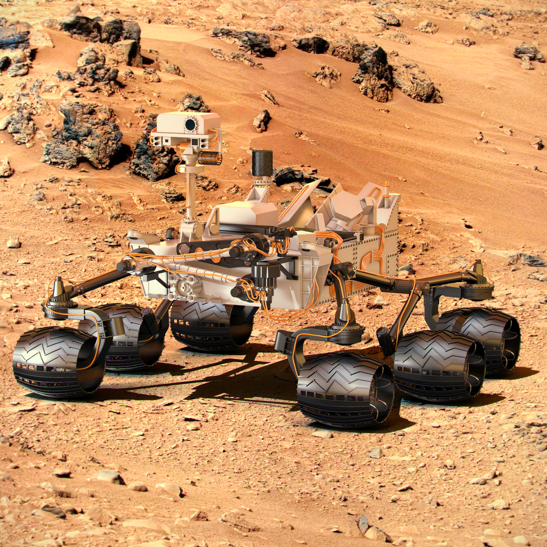 nasa mars rover curiosity 3d model