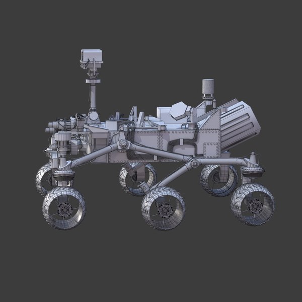 nasa mars rover curiosity 3d model